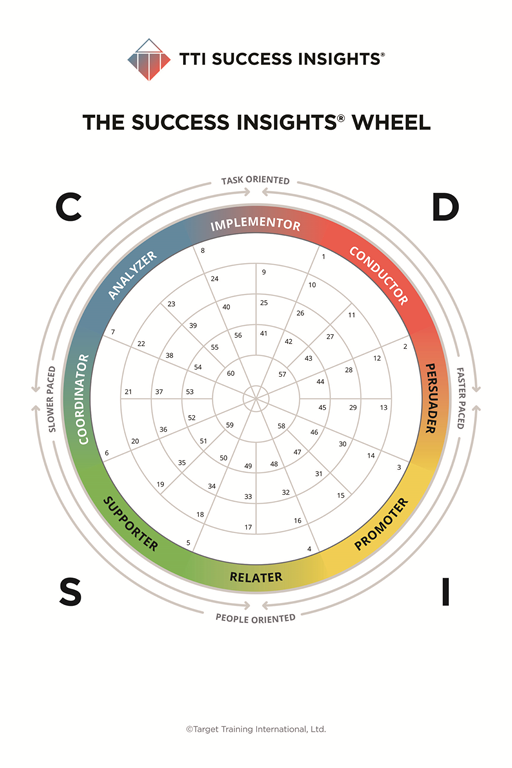 Success Insights Wheel Poster - Laminated (24" x 36") – TTI Partner Store